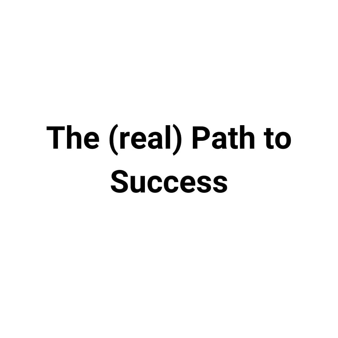 The (real) Path to Success - Brentwood Barbell